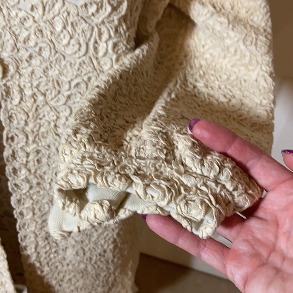 Unique 1940’s Vintage Lee Herman Drape Rosette Coat - Gem